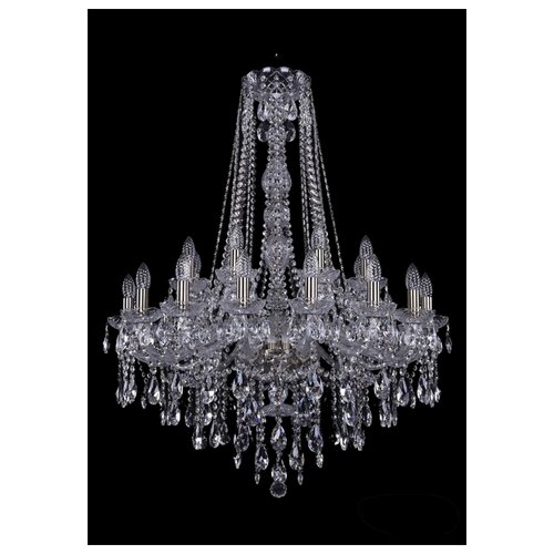 Люстра Bohemia Ivele Crystal 1415 1415/16+8/300/h-106/Pa, E14, 960 Вт, кол-во ламп: 24 шт., цвет: бронзовый