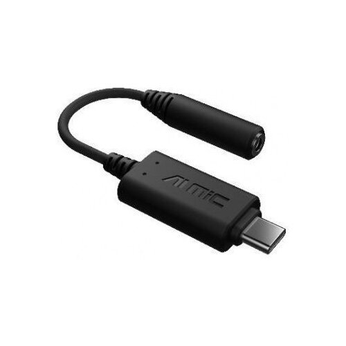 Переходник/адаптер ASUS USB Type-C - mini jack 3.5 (90YH02L1-B2UA00), 0.14 м, черный