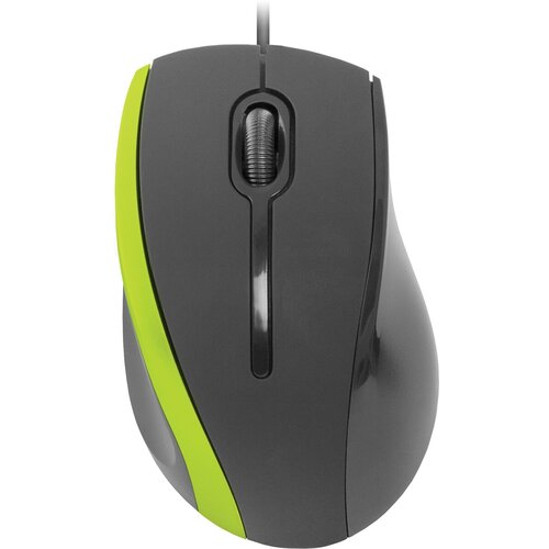 Мышь Defender #1 MM-340, черный/зеленый
