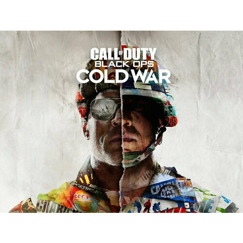 Плакат, постер на холсте Call Of Duty: Cold War/игровые/игра/компьютерные герои персонажи. Размер 21 на 30 см