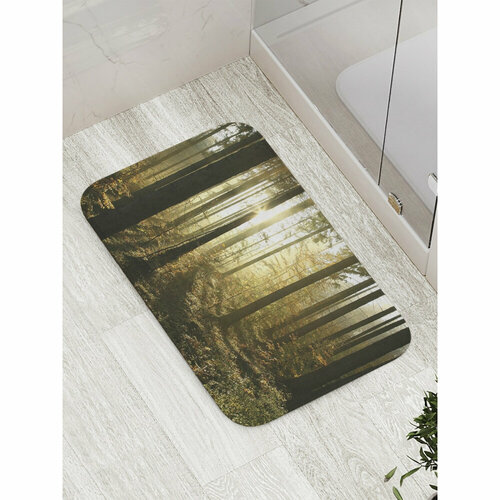 Противоскользящий коврик для ванной, сауны, бассейна JOYARTY Место в лесу