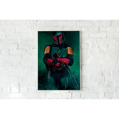 Плакат Мандалорец/Звёздные войны/ Плакат на стену 21x30 см / Постер формата А4