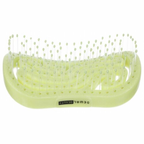 Dewal Beauty DBEG4-light green Щетка dewal beauty серия wave, продувная, с нейлоновым штифтом, форма волна