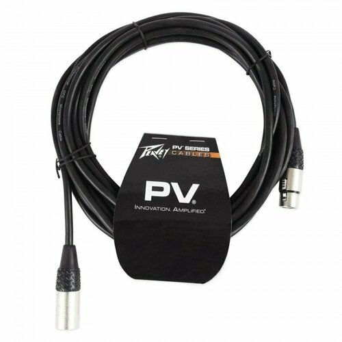Микрофонный кабель PEAVEY PV LOW Z MIC CABLE 20, 00576230, черный, 6.1 метра, xlr 3pin