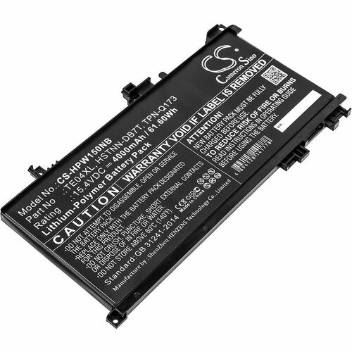 Аккумуляторная батарея CameronSino для ноутбука HP Pavilion Pro 15-BC217TX 15.4V (4000mAh)