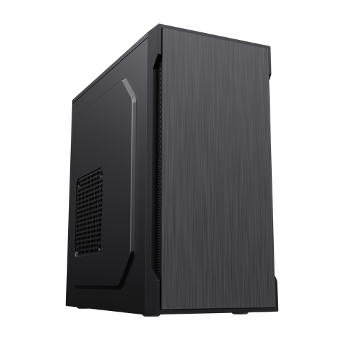 Foxline Корпус с блоком питания 450Вт./ Foxline FL-708-FZ450R-U31 mATX case, black, w/PSU 450W 12cm, w/1xUSB2.0+1xUSB3.0, w/pwr cord, w/o FAN