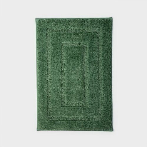Коврик для дома SAVANNA «Мягкость»,40×60 см, цвет зелёный