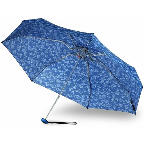 Мини-зонт Knirps, механика, 5 сложений, купол 90 см, 7 спиц, для женщин, синий