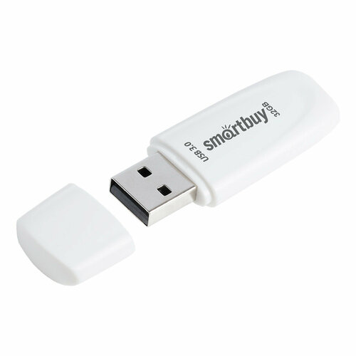 Флеш-накопитель USB 3.0/3.1 Smartbuy 32GB Scout (SB032GB3SCW), белый