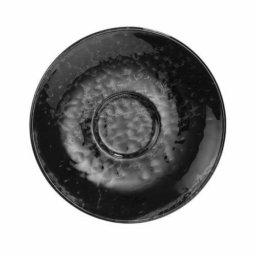 Блюдце "Нанокрем 890220", фарфор, диаметр 145, высота 21мм, черный