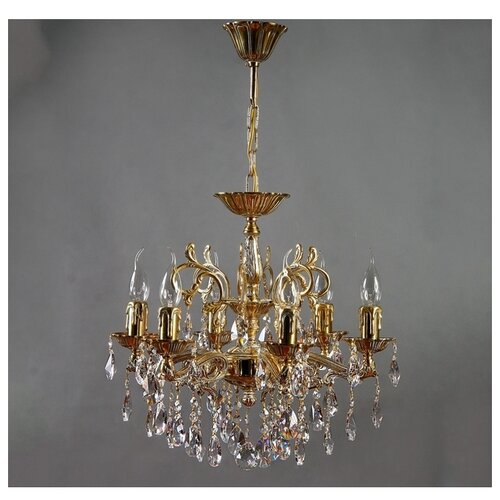 Люстра Ambiente Leon 2128/6 WP Tear Drop, E14, 24 Вт, кол-во ламп: 1 шт., цвет: бронзовый