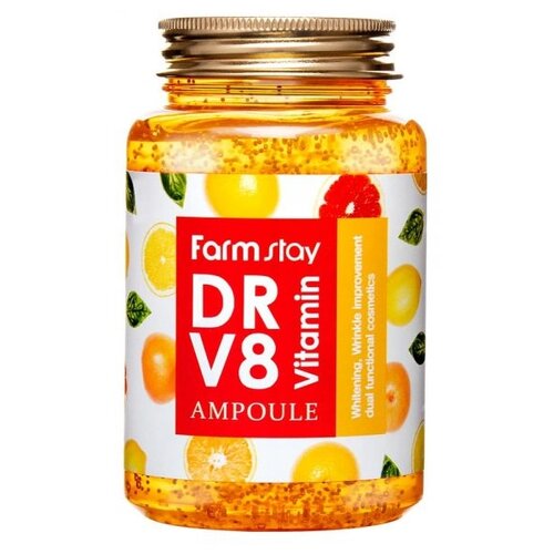 Farmstay Dr.V8 Vitamin Ampoule Многофункциональная витаминная сыворотка для лица, 250 мл