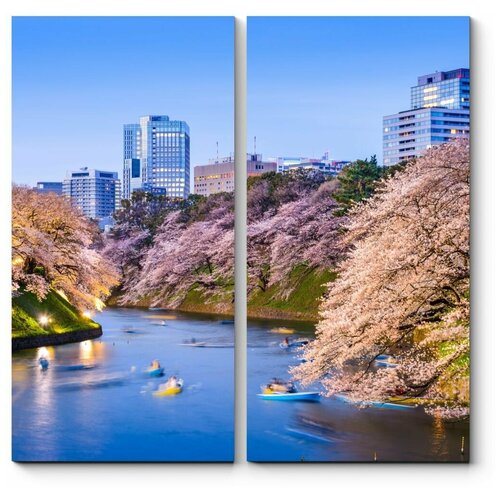 Модульная картина Прекрасная весна в Токио 80x80