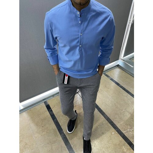 Рубашка SKOS Fashion, размер M, голубой
