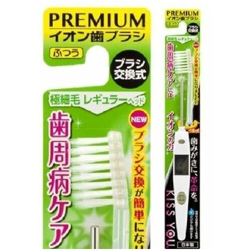 Hakuba Dental Ионная зубная щётка классическая, средней жёсткости, ручка + 1 головка