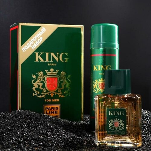 King Подарочный набор для мужчин: Туалетная вода King+пена для бритья