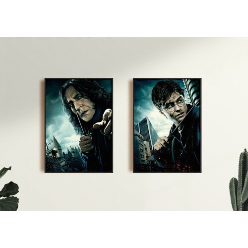 Набор интерьерных постеров 2 шт. "Гарри Поттер" формата А2 (40х60 см) без рамы