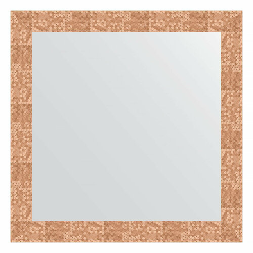Зеркало настенное EVOFORM в багетной раме соты медный, 76х76 см, для гостиной, прихожей, кабинета, спальни и ванной комнаты, BY 3242