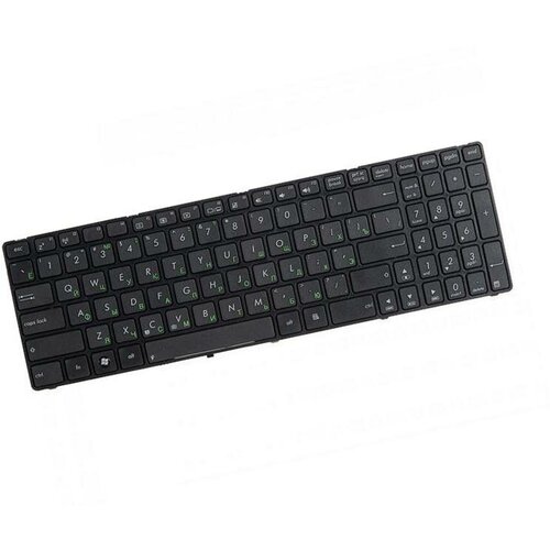 Клавиатура для ноутбука Asus K50, K51, K51A, K50AB, K50AD, черная с рамкой, гор. Enter ZeepDeep , (Аccessories) 04GNX31KUS01-1
