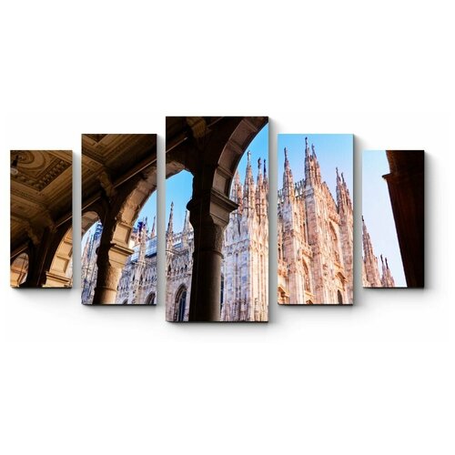 Модульная картина Миланский собор с необычного ракурса190x105