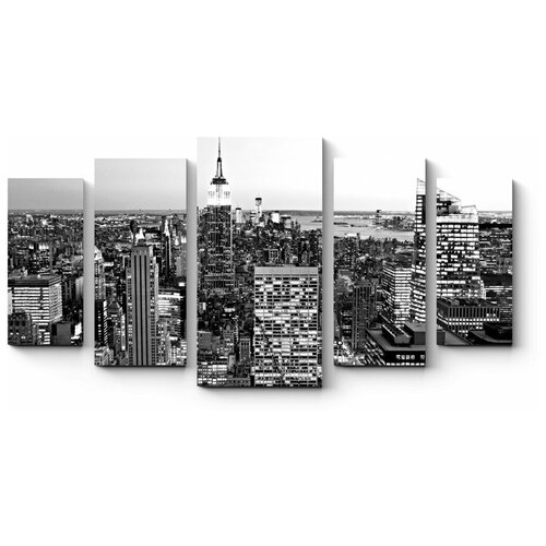 Модульная картина Ночной город 170x94