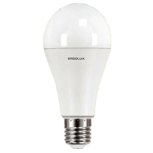 Лампа светодиодная Ergolux 13182, E27, A65, 20 Вт, 3000 К