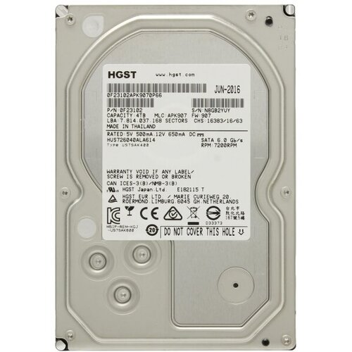 Жесткий диск Hitachi HUS726040ALA614 4Tb 7200 SATAIII 3.5" HDD