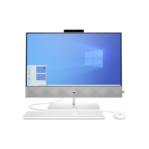 24" Моноблок HP Pavilion 24-k0006ur 1Y2H5EA, 1920x1080, AMD Ryzen 3 4300U 2.7 ГГц, RAM 4 ГБ, SSD 256 ГБ, AMD Radeon, Windows 10 Home, белый