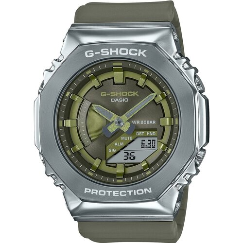 Наручные часы CASIO G-Shock, зеленый, серый