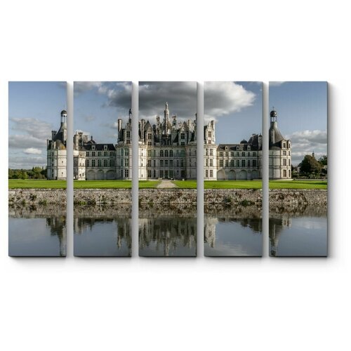 Модульная картина Замок Шамбор во Франции120x72