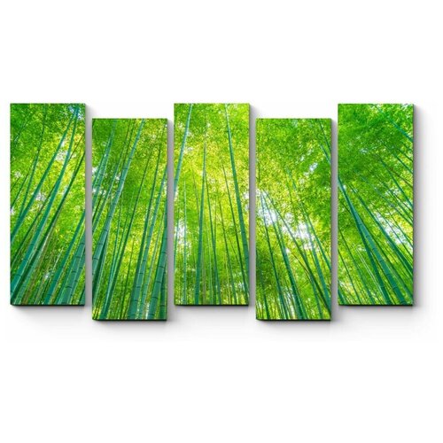 Модульная картина Бамбуковый лес 210x121