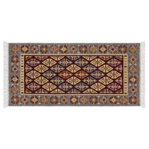 Коврик комнатный хлопковый, безворсовый Icarpet Этно 70х140 яшма(002)