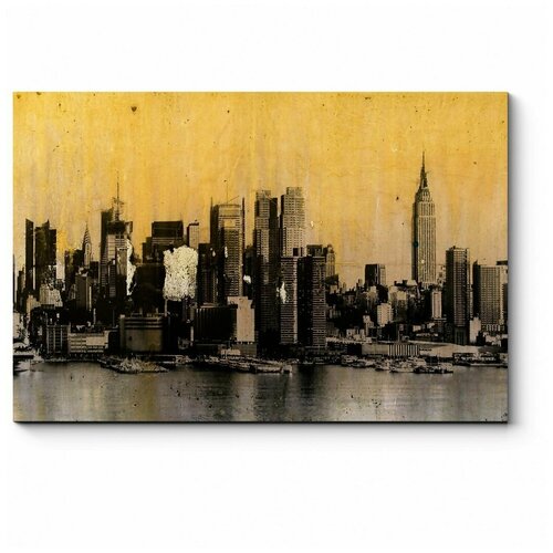 Модульная картина Ретро Нью-Йорк130x87