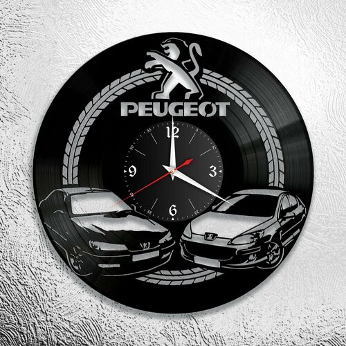 Настенные часы с изображением Peugeot, Пежо
