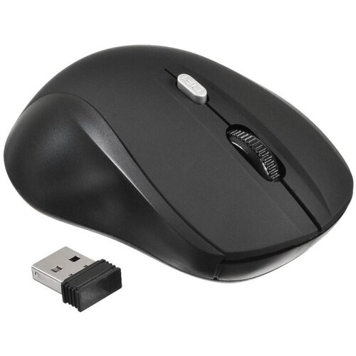 Мышь компьютерная Oklick 415MW чер оптич(1600dpi)беспроводная USB(3but)