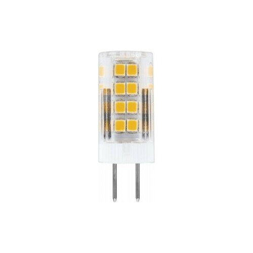 Светодиодная LED лампа Feron G4 230V 5W(500lm) 6400K 6K 45x16 прозрач. 230V LB-432 25862 (упаковка 12 штук)