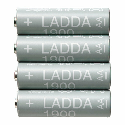 Аккумуляторная батарея LADDA, HR06 AA 1,2 В, 1900 мАч