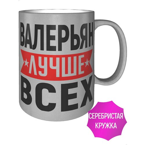 Кружка Валерьян лучше всех - цвет серебристый