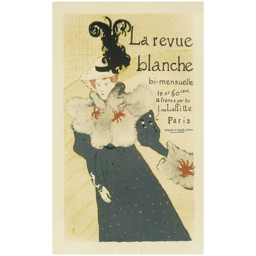 Постер / Плакат / Картина Рекламный плакат - Журнал La Revue Blanche 50х70 см в подарочном тубусе