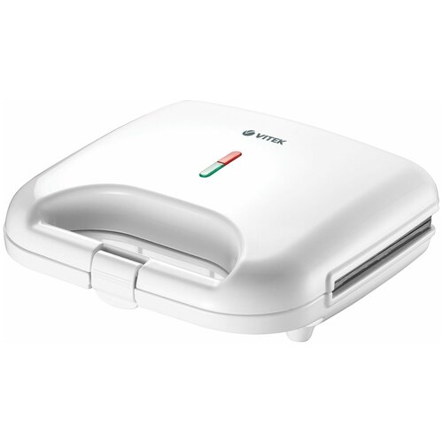 Сэндвичница Vitek VT-7149, 800 Вт, антипригарное покрытие, белая