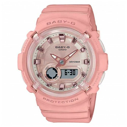 Наручные часы CASIO Baby-G, розовый, черный