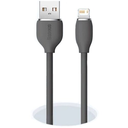 Кабель Baseus Jelly Liquid Silica Gel Fast Charging Data Cable USB to Lightning 2.4A 2m Black (CAGD000101)