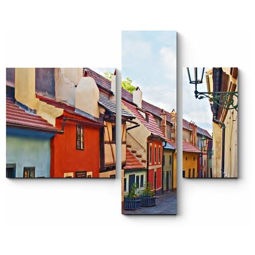 Модульная картина Живописные улочки Праги120x99