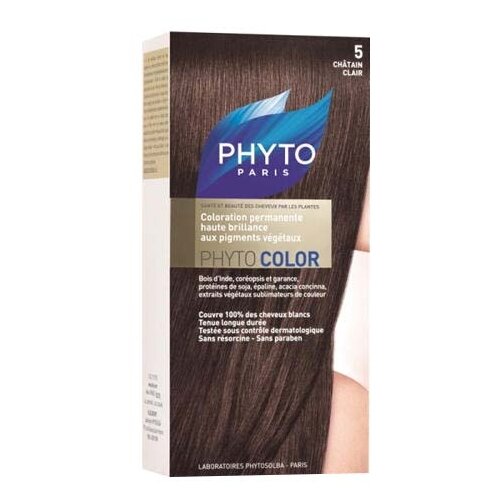 PHYTO Phytocolor краска для волос, 5 Светлый шатен, 300 мл