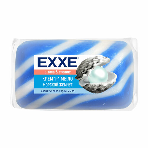 Туалетное крем-мыло EXXE 1+1, морской жемчуг, 1 шт x 90 г