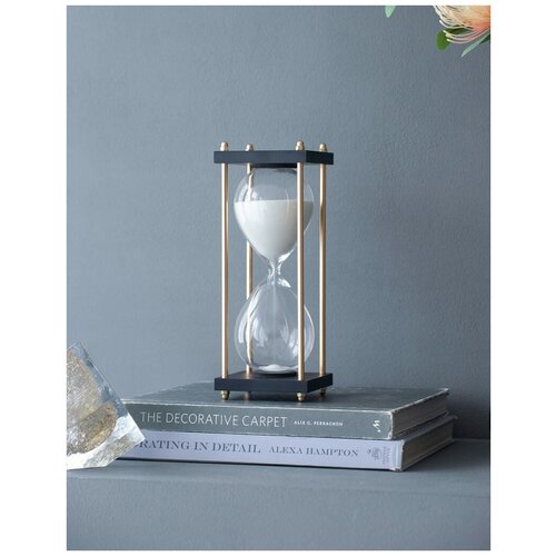 JC75521-WHIT Декоративное изделие Песочные часы (30 минут) 10x10x23см, Glasar