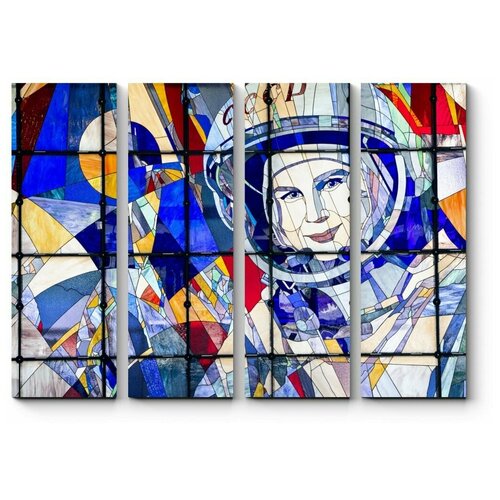 Модульная картина Первая женщина-космонавт 130x98