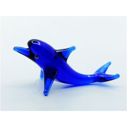 Дельфин/ статуэтка стеклянная/ сувенир из стекла/дельфин сувенир/ фигурка из стекла