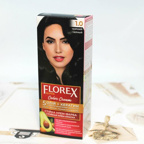 Краска для волос 1.0 FLOREX-SUPER, Черный