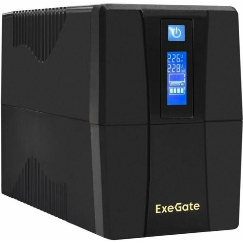 Источник бесперебойного питания Exegate Power Smart ULB-850. LCD. AVR. C13. RJ. USB 850VA Черный EP285476RUS